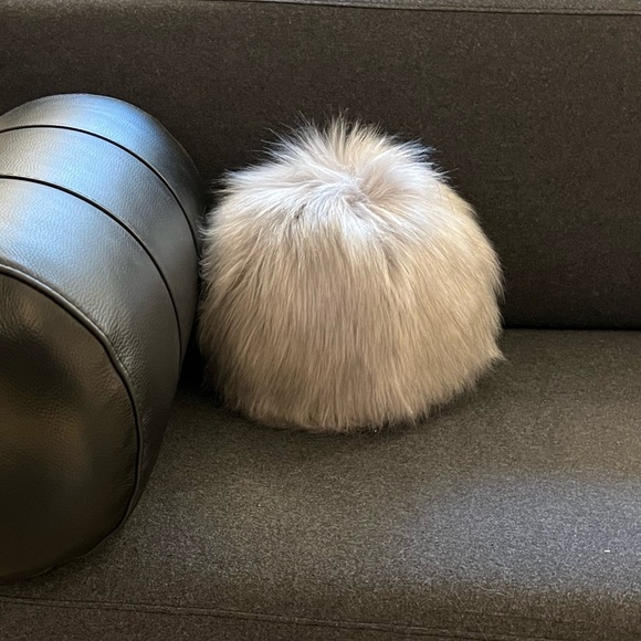 Accents | Faux Fur Snowball Accent Pillow | Poshmark